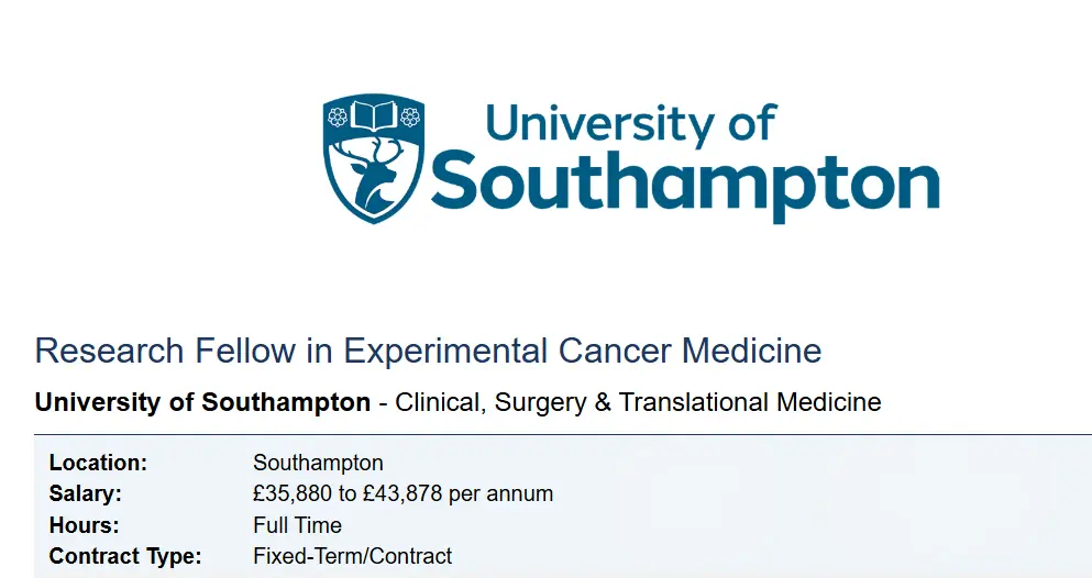 Research Fellow in Experimental Cancer Medicine University of ...